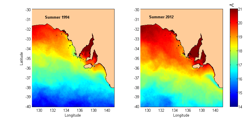 Sea temperatures and climate change in South Australia - Redmap