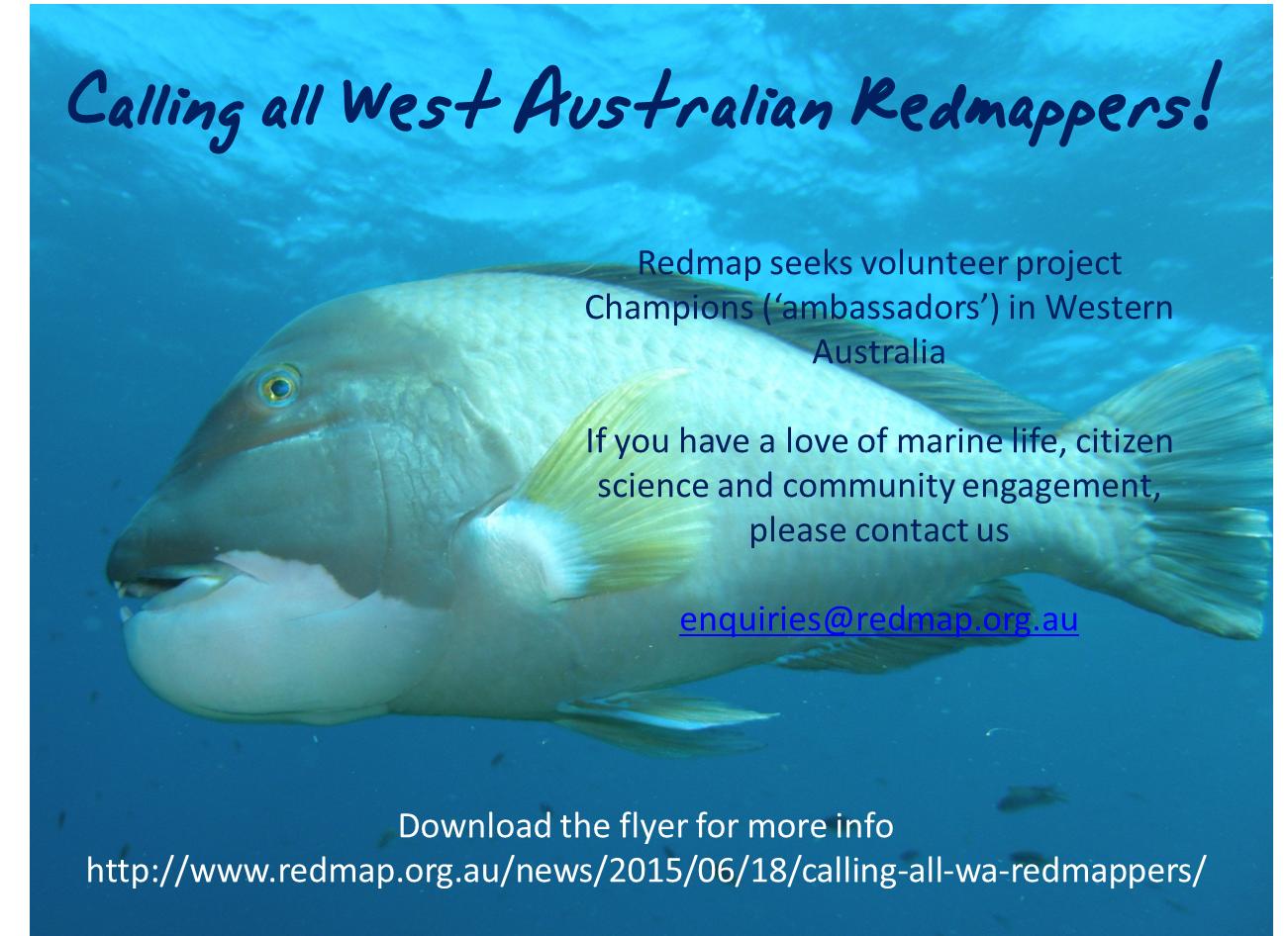 CALLING ALL WA REDMAPPERS! - Redmap
